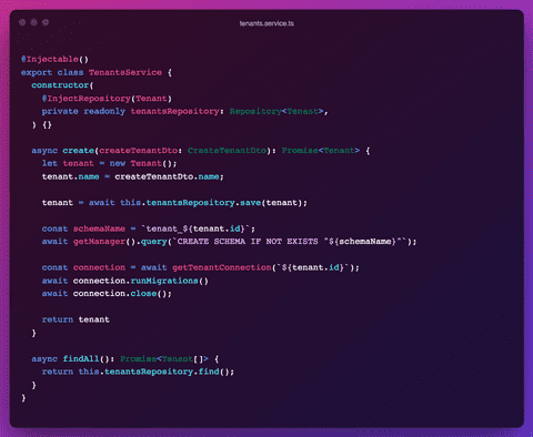 Schema-based multitenancy with NestJS, TypeORM and PostgresSQL - Thomas Vanderstraeten